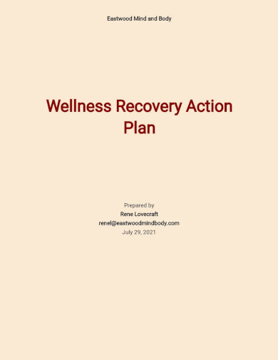 10+ Wellness Action Plan Examples [ Recovery, Health, Public ] | Examples