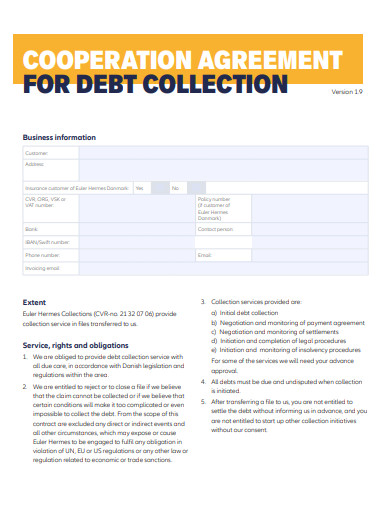 10+ Debt Collection Agreement Examples in PDF | Word | Pages | Google ...