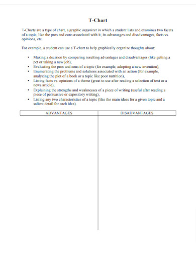 T Chart - Examples, PDF | Examples