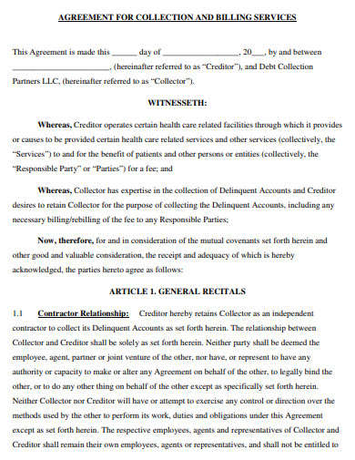 10+ Debt Collection Agreement Examples in PDF | Word | Pages | Google ...