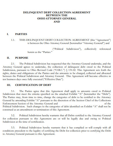 10+ Debt Collection Agreement Examples in PDF | Word | Pages | Google ...