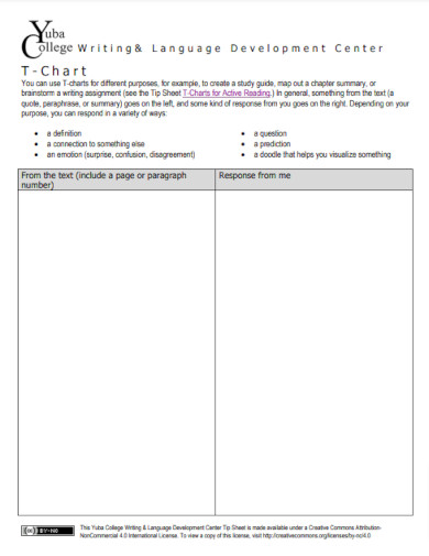 T Chart - Examples, PDF | Examples