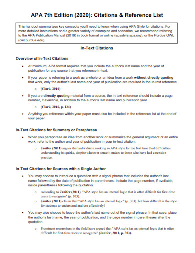 APA 7 - Example, Format, PDF | Examples
