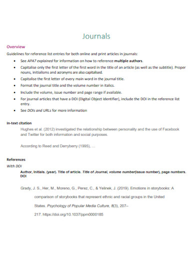 APA 7 - Example, Format, PDF | Examples