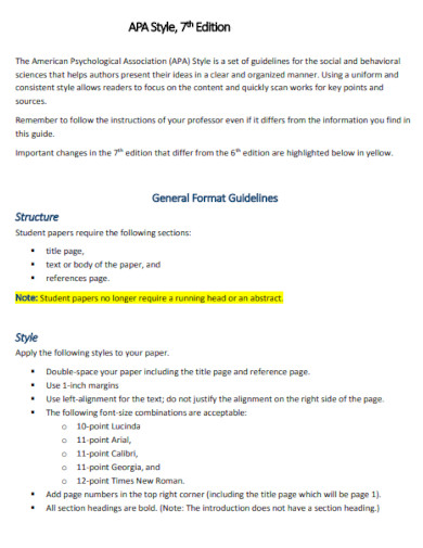 APA 7 - Example, Format, PDF | Examples