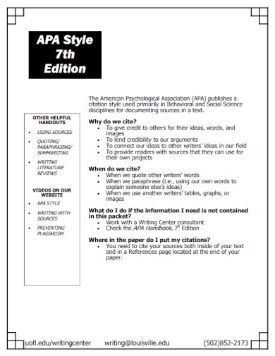 APA 7 - Example, Format, PDF | Examples