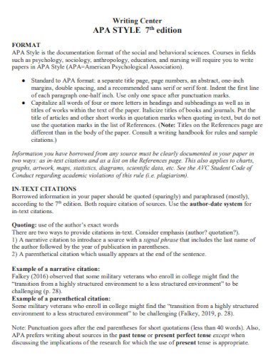 APA 7 - Example, Format, PDF | Examples