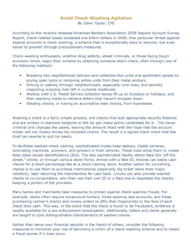 Check - Examples, PDF | Examples