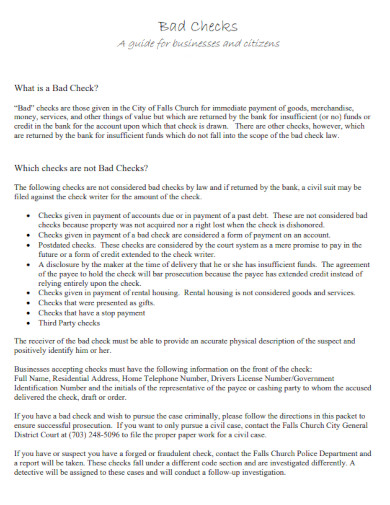 Check - Examples, PDF | Examples