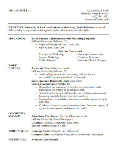 Resume Objective Examples - Format, Sample | Examples