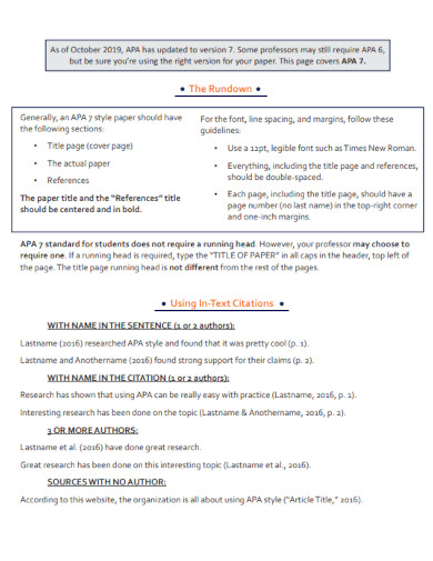 APA 7 - Example, Format, PDF | Examples