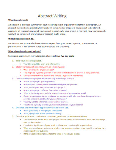 Abstract - Examples, PDF | Examples