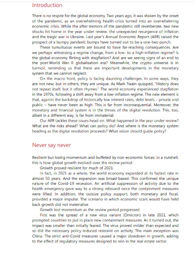 Economy - Examples, PDF | Examples