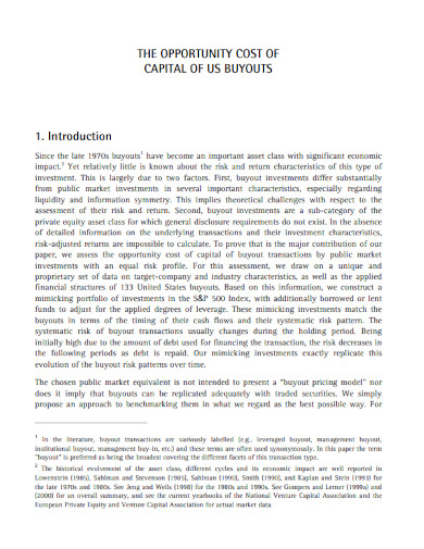 Opportunity Cost - 99+ Examples, Format, How to Calculate, PDF