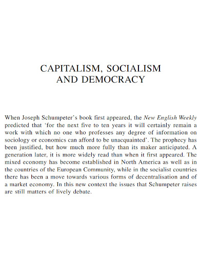 Socialism - 99+ Examples, Format, How to Distinguish, PDF