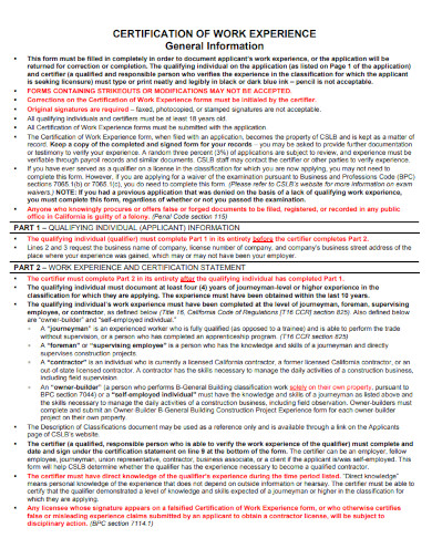 Work Experience - Examples, PDF | Examples