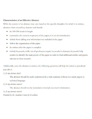 Abstract - Examples, PDF | Examples