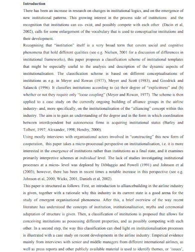 Institutional - Examples, PDF | Examples