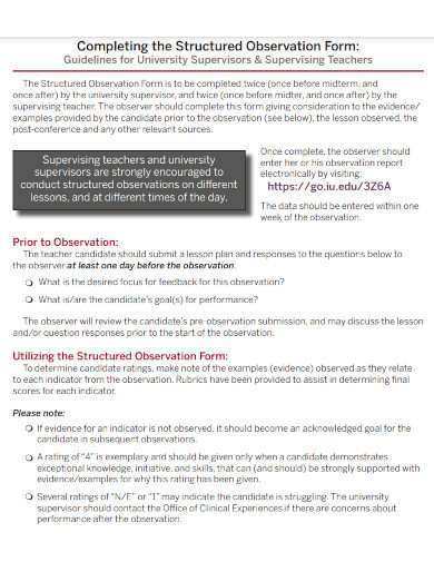 Observation - Examples, PDF | Examples