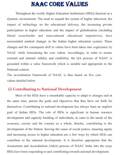 Core Values - Examples, PDF | Examples