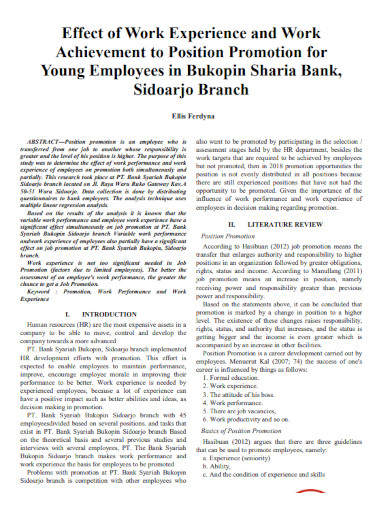 Work Experience - Examples, PDF | Examples