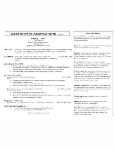 Resume Experience - Examples, PDF | Examples