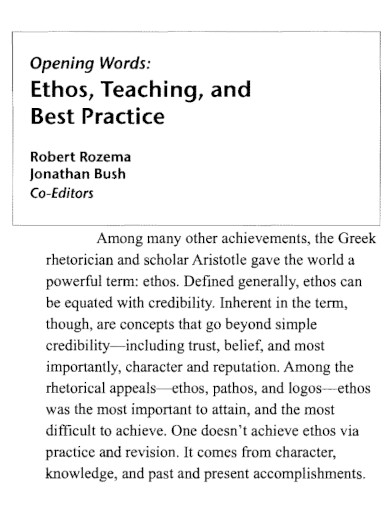 Ethos - 99+ Examples, How to Use, PDF