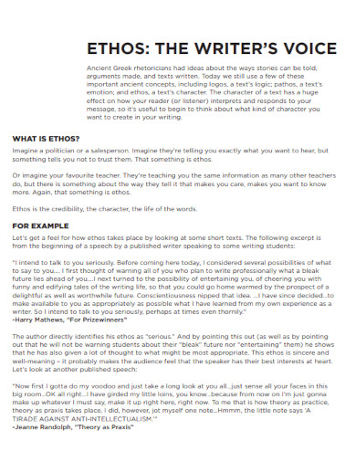 Ethos - 99+ Examples, How to Use, PDF