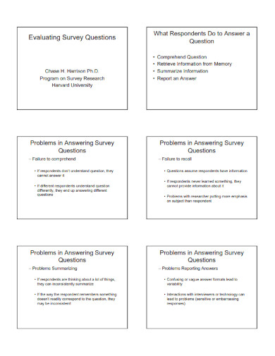Survey Question - Examples, PDF | Examples