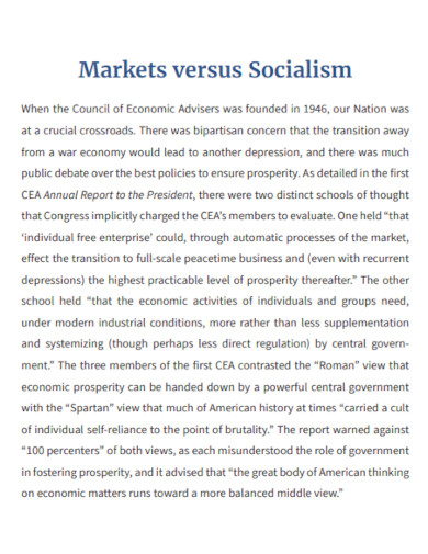 Socialism - 99+ Examples, Format, How to Distinguish, PDF