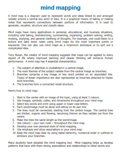 Mind Map - Examples, PDF | Examples