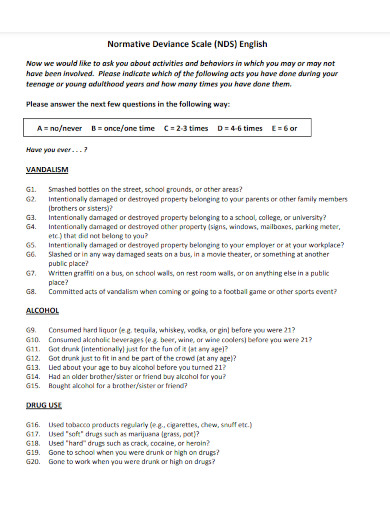 Deviance - Examples, PDF | Examples