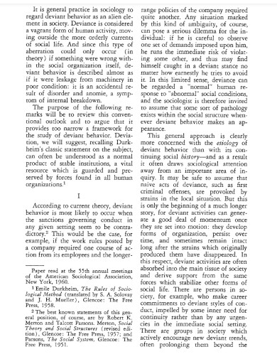 Deviance - Examples, PDF | Examples