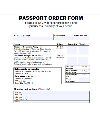 Passport - Examples, PDF | Examples