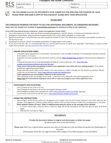 Passport - Examples, PDF | Examples