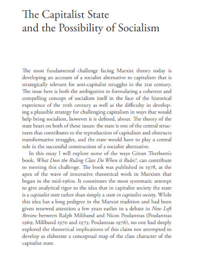 Socialism - 99+ Examples, Format, How to Distinguish, PDF