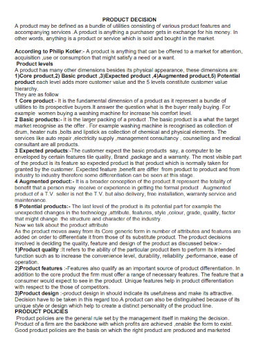 Product - 31+ Examples, Format, How to Research, PDF