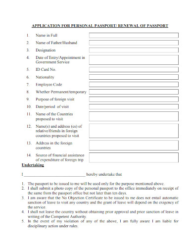 Passport - Examples, PDF | Examples