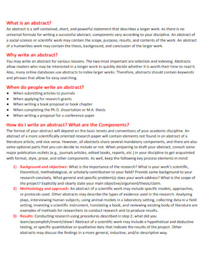 Abstract - Examples, PDF | Examples