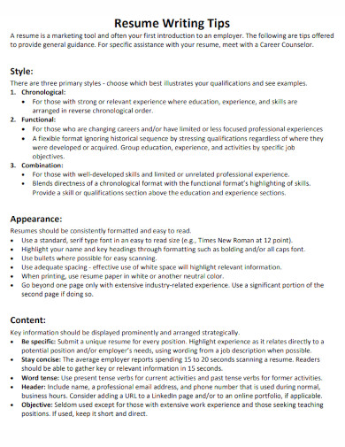 Resume Introduction - Examples, PDF | Examples