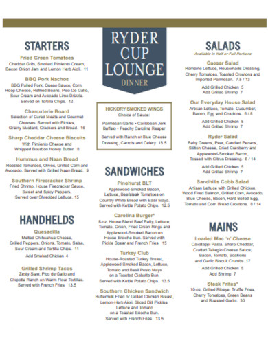 Ryder Cup - Examples, PDF | Examples