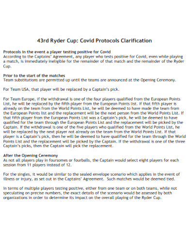 Ryder Cup - Examples, PDF | Examples