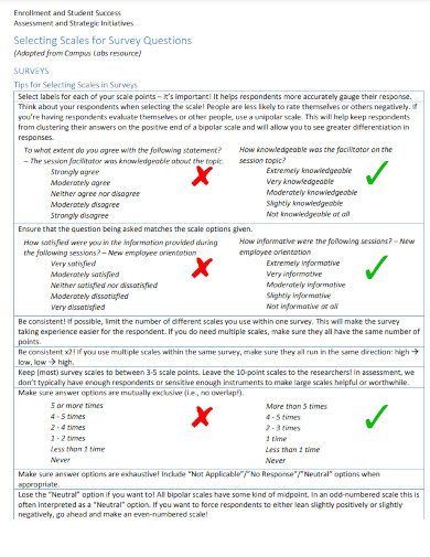 Survey Question - Examples, PDF | Examples