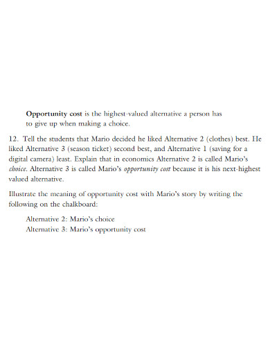Opportunity Cost - 99+ Examples, Format, How to Calculate, PDF