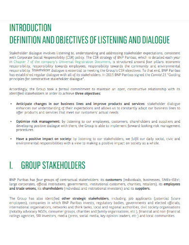 Stakeholder- Examples, PDF | Examples