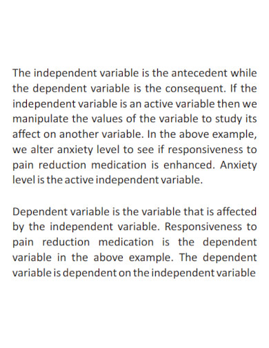 Independent Variable - Examples, PDF | Examples