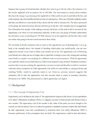 Opportunity Cost - 99+ Examples, Format, How to Calculate, PDF