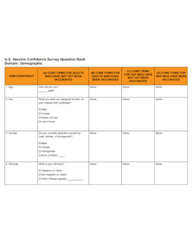 Survey Question - Examples, PDF | Examples