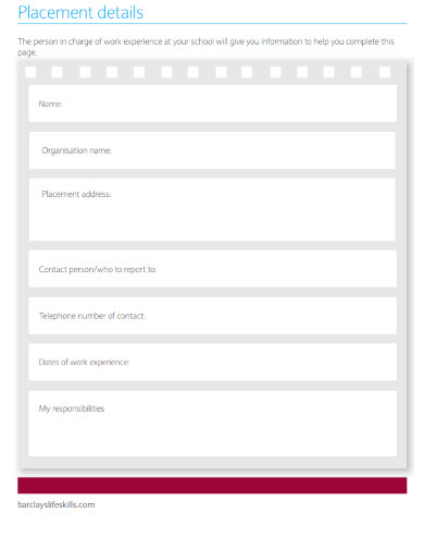 Work Experience - Examples, PDF | Examples
