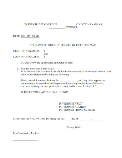 Certified Mail - Examples, PDF | Examples